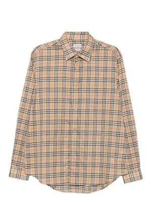Burberry Check Cotton Shirt - Multicolor