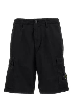 Stone Island Stretch Cotton Cargo Shorts - Multicolor