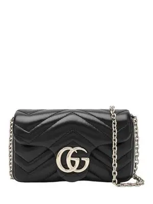 Gucci Gg Marmont Mini Shoulder Bag - Black
