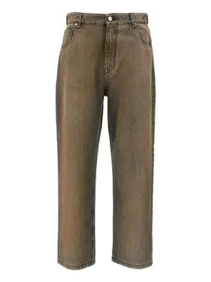 Fendi FENDI Marble Overdye Denim Pants Multicolor