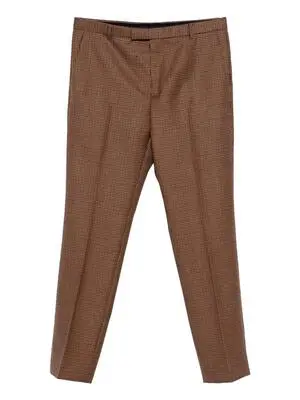 Gucci Houndstooth Wool Tailored Pants - Multicolor