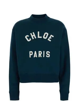 Chloé CHLOE Crewneck Sweatshirt With Logo Lettering Multicolor