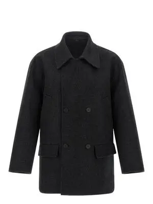Fendi Wool Felt Double-breasted Blouson - Multicolor