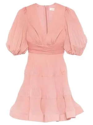 Zimmermann ZIMMERMANN Pleated Mini Dress Multicolor