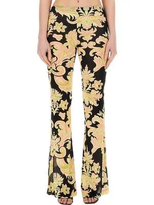 Etro ETRO Printed Jersey Slim Fit Pants Multicolor