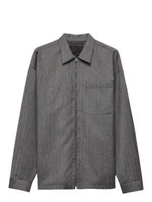 Prada Wool Shirt Jacket - Multicolor