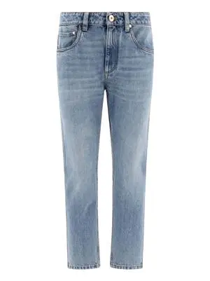 Brunello Cucinelli Denim Cotton Jeans - Multicolor