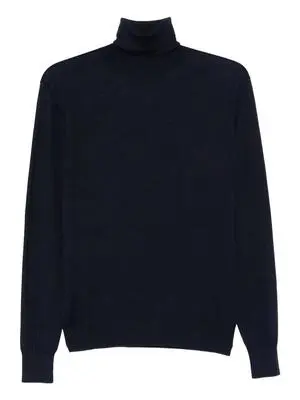 Saint Laurent Wool Turtle-neck Sweater - Multicolor