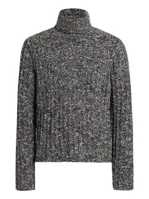 Dolce & Gabbana Wool Long Sleeve Turtleneck Sweater - Multicolor