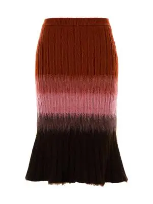 Fendi Mohair Blend Skirt - Multicolor