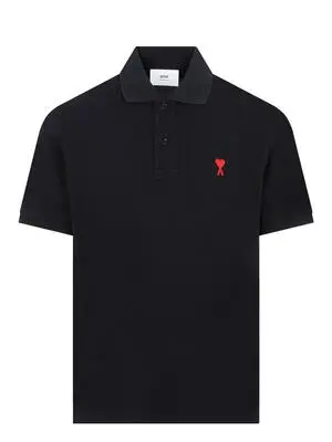 AMI Paris Polo Shirt - Black