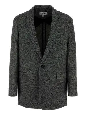 Loewe Two-tone Wool Blend Blazer - Multicolor