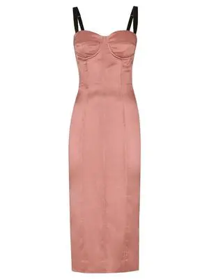 Dolce & Gabbana Stretch Satin Dress - Multicolor
