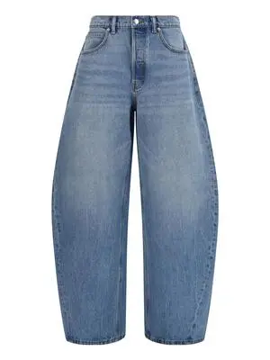 Alexander Wang Crystal Embellished Balloon Jeans - Blue