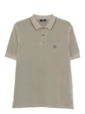 Herno Logo Cotton Polo Shirt - Multicolor