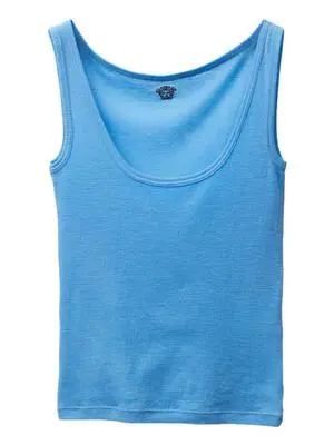 Versace Versace Ribbed Knit Tank Top Blue