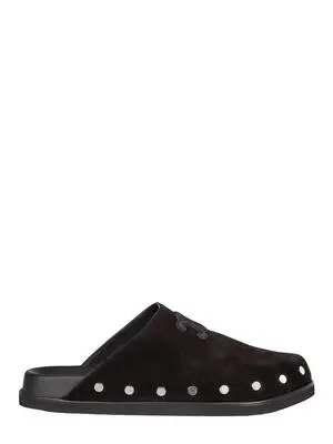 Celine Triomphe Suede Leather Slippers - Multicolor