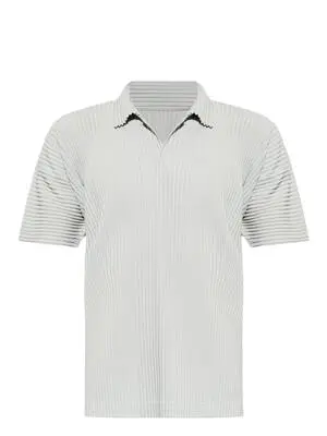 Issey Miyake Pleated Polo Shirt - Multicolor