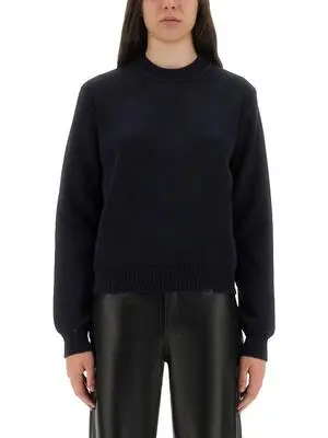 GOLDEN GOOSE Cotton Jersey" Knit Top - Blue