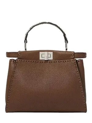 Fendi Calf Leather Tote Bag - Brown