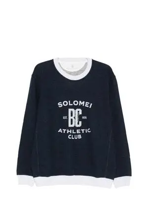 Brunello Cucinelli BRUNELLO CUCINELLI Cotton Logo Sweatshirt Multicolor