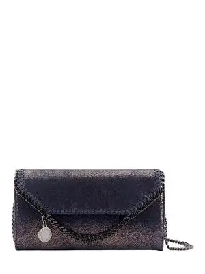 Stella McCartney Falabella Shaggy Deer Fabric Wallet - Multicolor