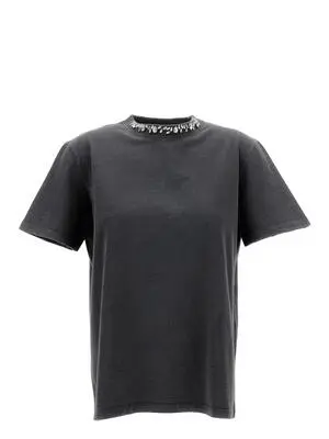 GOLDEN GOOSE Embellished Short Sleeve T-shirt - Multicolor