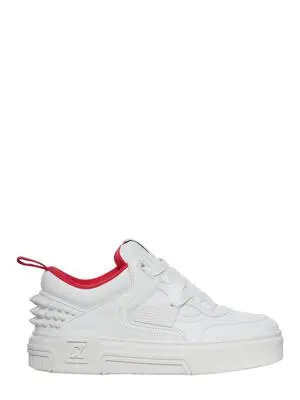 CHRISTIAN LOUBOUTIN Astroloubi Leather Sneakers With Stud Embellishments - Multicolor