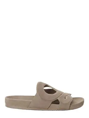 Loewe X Paula's Ibiza Slide Ease Monogram Suede Sandals - Multicolor