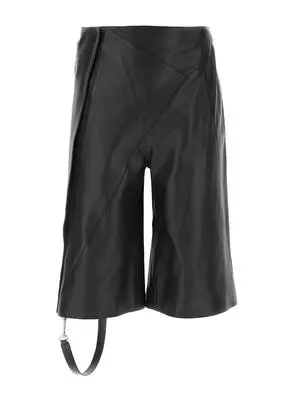 Loewe Asymmetrical Leather Culottes - Multicolor