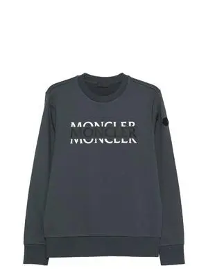 Moncler Crewneck Long Sleeve Sweatshirt - Gray