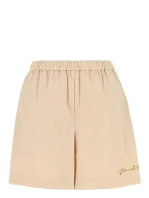 Fendi Light Stretch Cotton Blend Shorts - Pink