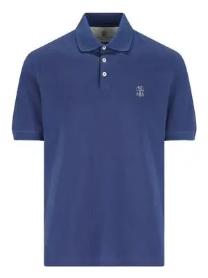 Brunello Cucinelli Polo Shirts - Blue