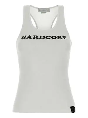 Stella McCartney Ribbed Racerback Tank - White
