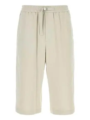 AMI AMI PARIS Chalk Cotton Bermuda Shorts