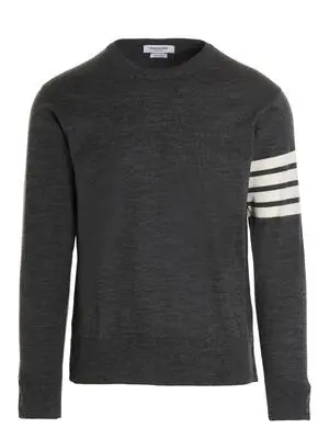 Thom Browne 4-bar Merino Wool Sweater - Gray
