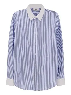 Celine Striped Cotton Shirt - Multicolor