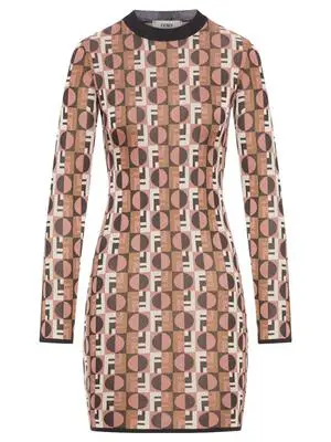 Fendi Optical Mini Dress - Multicolor