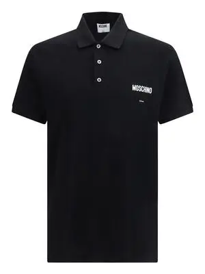 Moschino Cotton Polo Shirt - Black