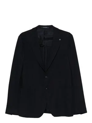 Tagliatore Dark Cotton Two-pocket Blazer - Blue