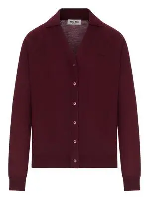 Miu Miu Virgin Wool Cardigan - Multicolor