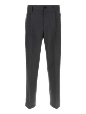 Dolce & Gabbana Wool Blend Trousers - Gray