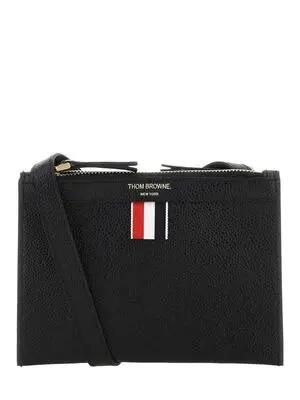 Thom Browne Leather Mini Document Holder - Black