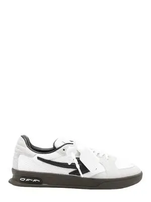 Off-White Arrow Motif" Lace-up Sneakers - White
