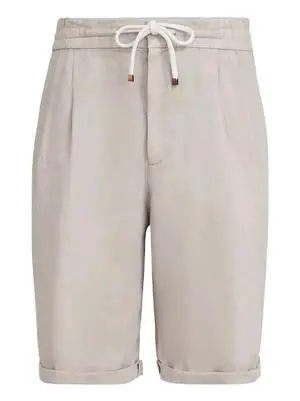 Brunello Cucinelli Linen Bermuda Shorts - Multicolor