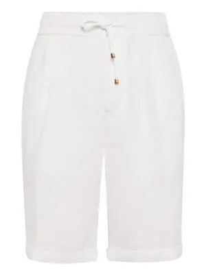 Brunello Cucinelli Linen Bermuda Shorts - Multicolor