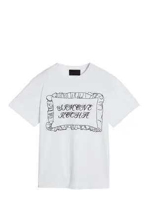 Simone Rocha Short-sleeved T-shirt With Pillowcase Logo Print - Multicolor