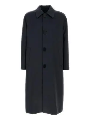 Fendi Ff Coat With Back Slits - Multicolor