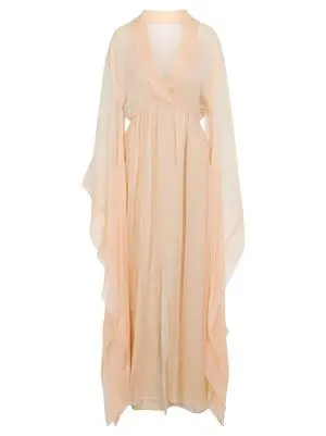 Alberta Ferretti Silk Chiffon Maxi Dress - Multicolor