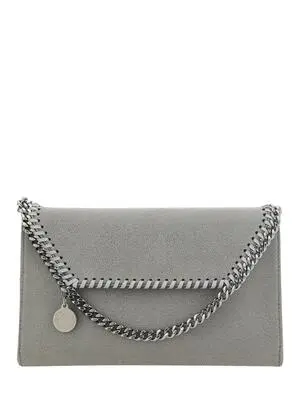 Stella McCartney Stella McCartney Mini Falabella Shoulder Bag Gray